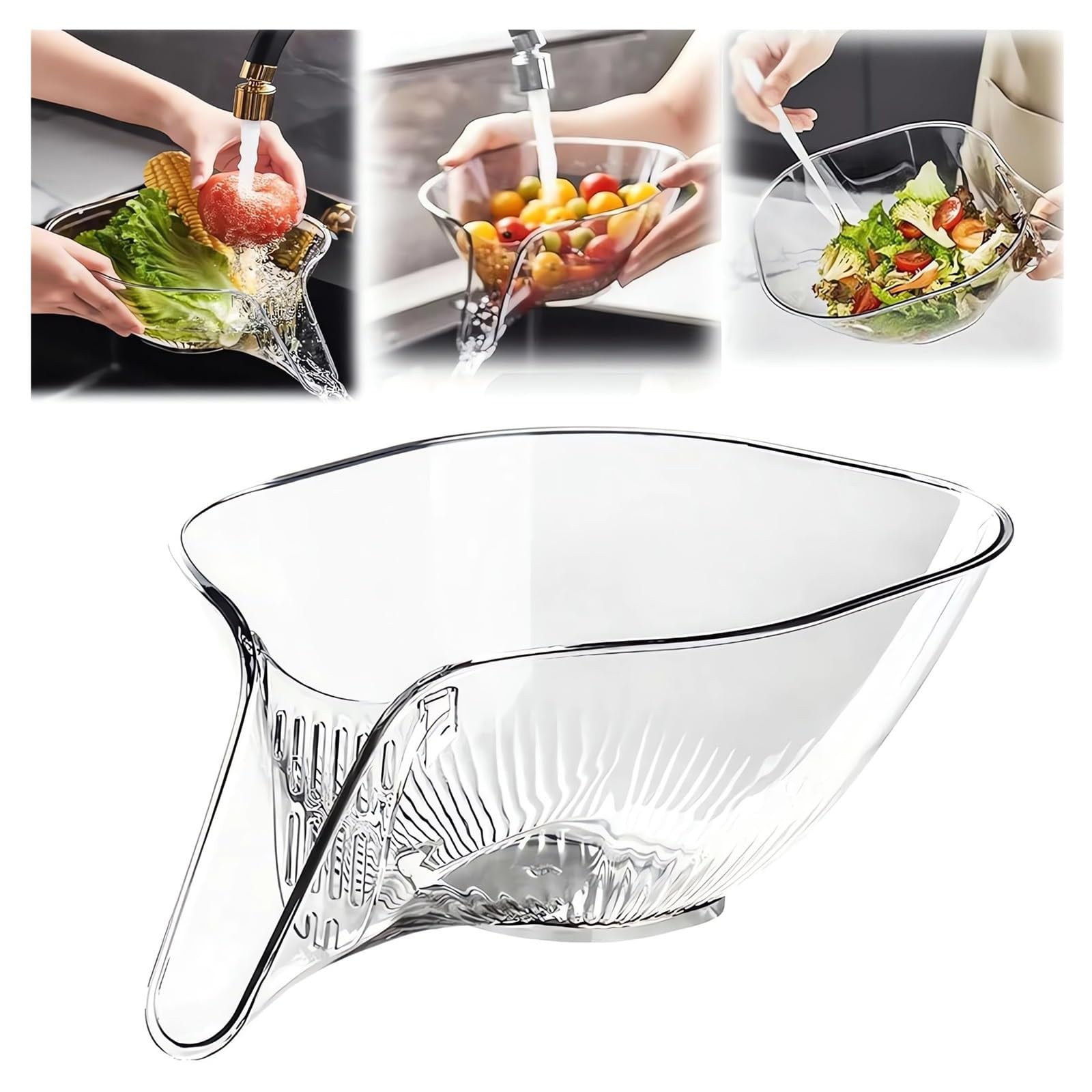 Kaloaede 2 Pack Multi-Functional Drain Basket New Drainage Basket ...