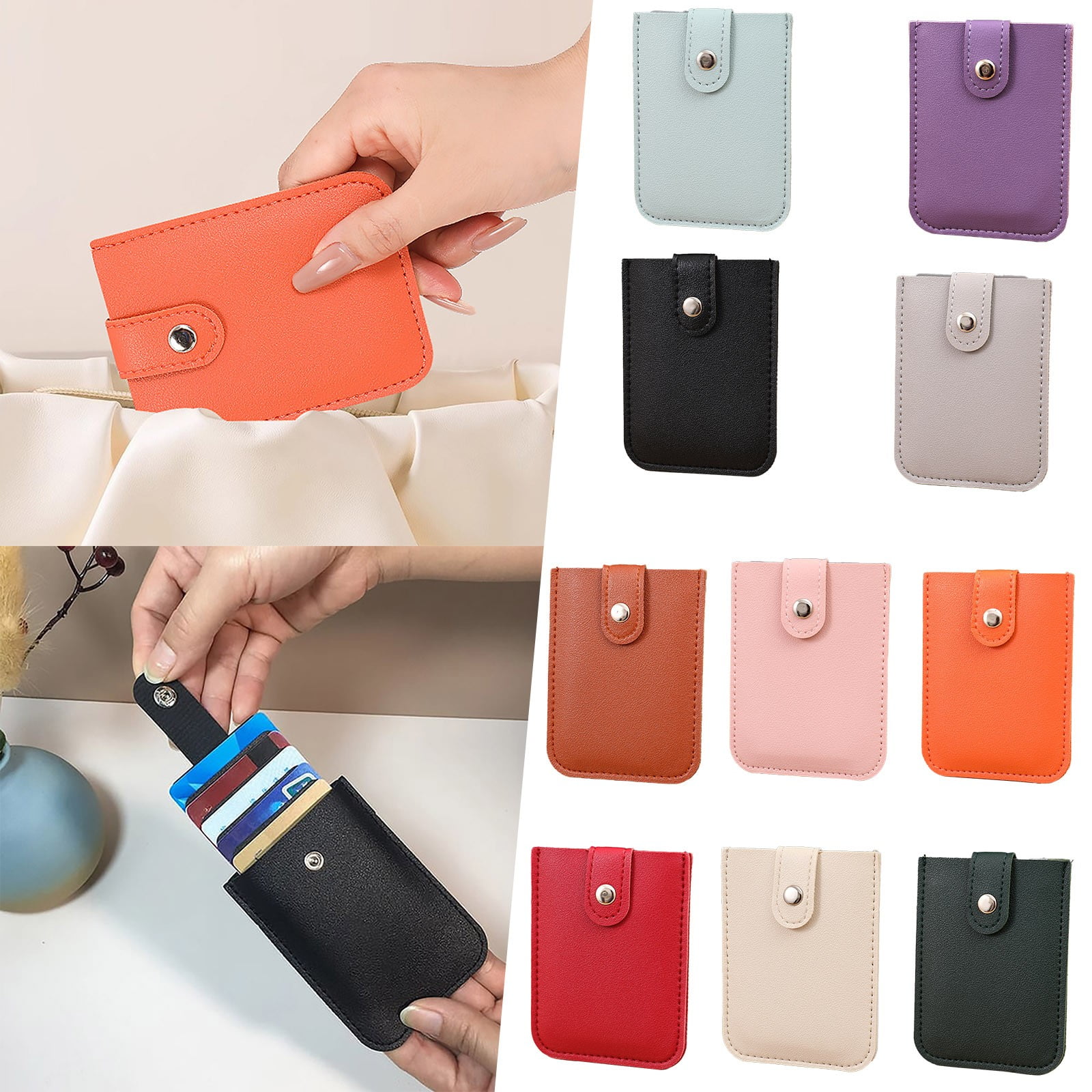 Kaloaede 2pcs Pull Out Multi Slot Card Holder Pull Out Card Holder ...