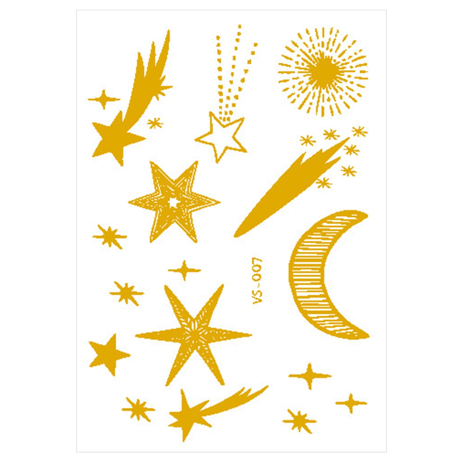 Kaloaede Metal Temporary Tattoo Stickers Face Gold Temporary Transfer ... Kaloaede Metal Temporary Tattoo Stickers Face Gold Temporary Transfer ...
