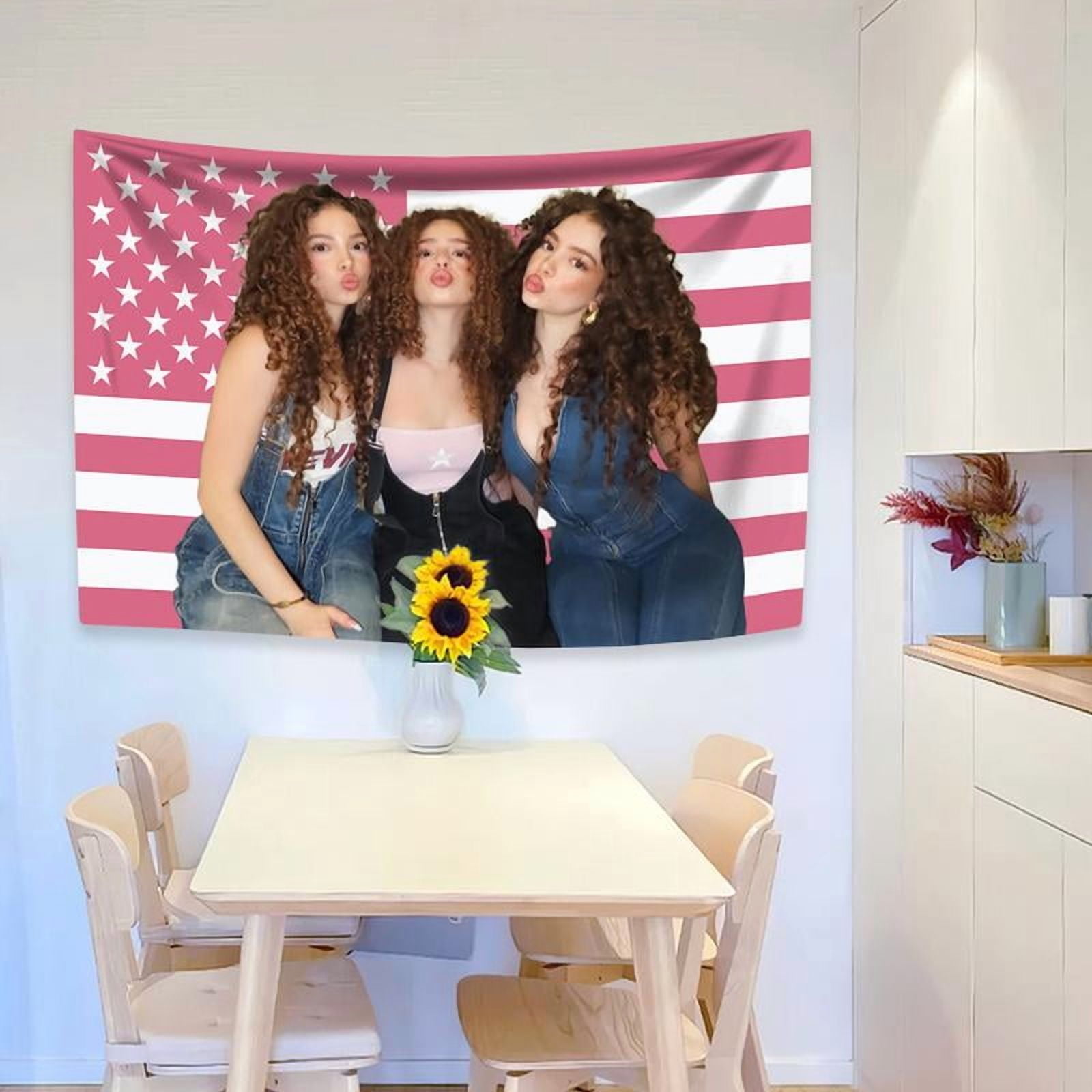 Kalogeras Sisters American Flag Tapestry Wall Hanging Home Decor ...