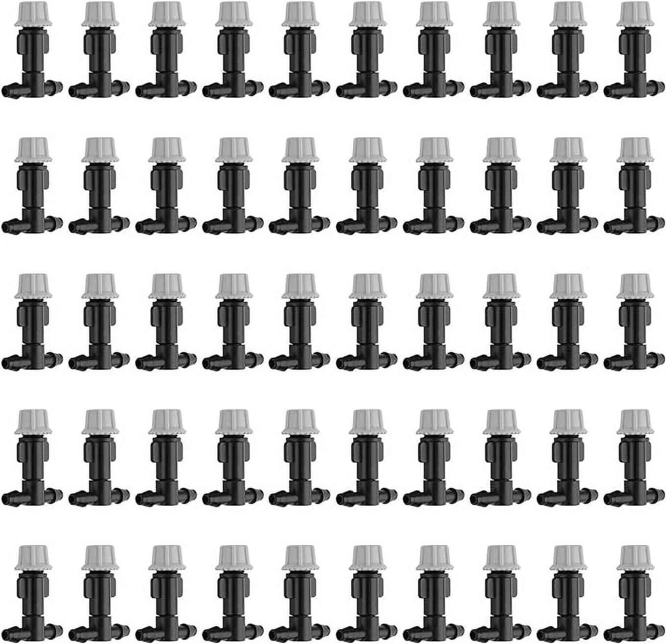 Kalolary 50 Pairs Misting Drippers Head, Atomizing Sprinkler with Tee ...