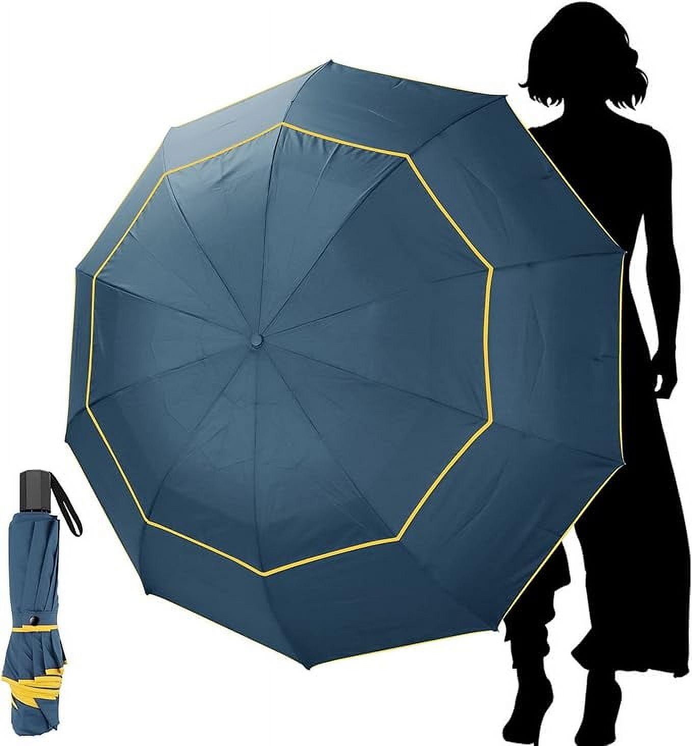 Kalolary 62 Inch Golf Umbrella Extra Large Folding Umbrella Rainproof ...