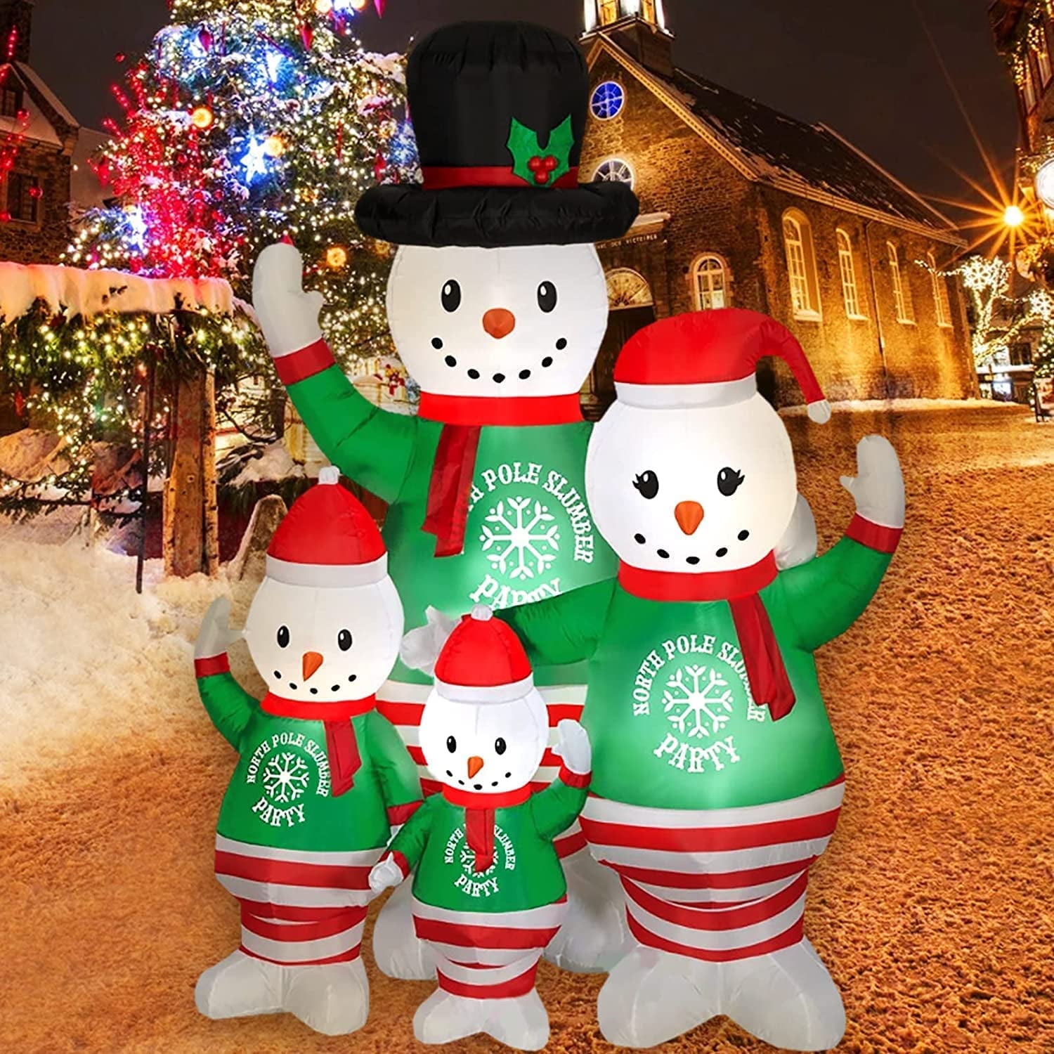 Kalolary 6FT Christmas Inflatables Decorations Snowman Outdoor ...
