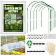 Kalolary Garden Hoops for Raised Bed, 10 × 30FT Summer Plant Covers ...