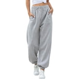 Kalolary Women's Cinch Bottom Sweatpants, Elastic Waist, Baggy Fit ...