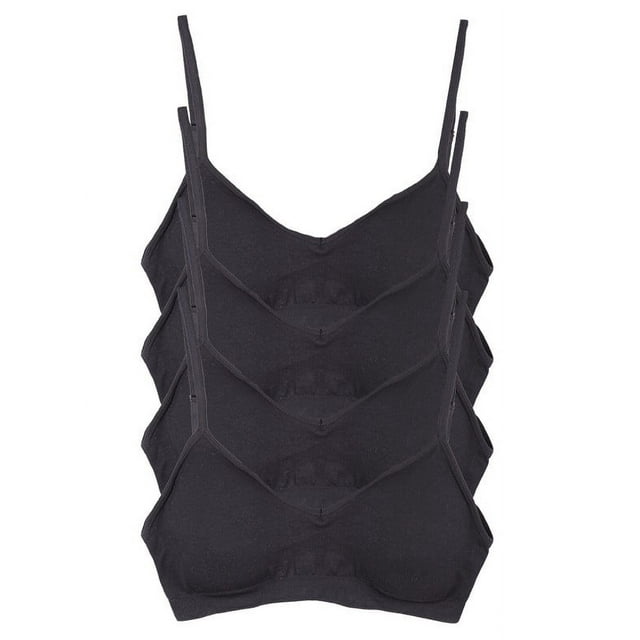 Kalon 4 Pack Women's Demi Wireless Padded Bralette Hook and Eye Bra ...