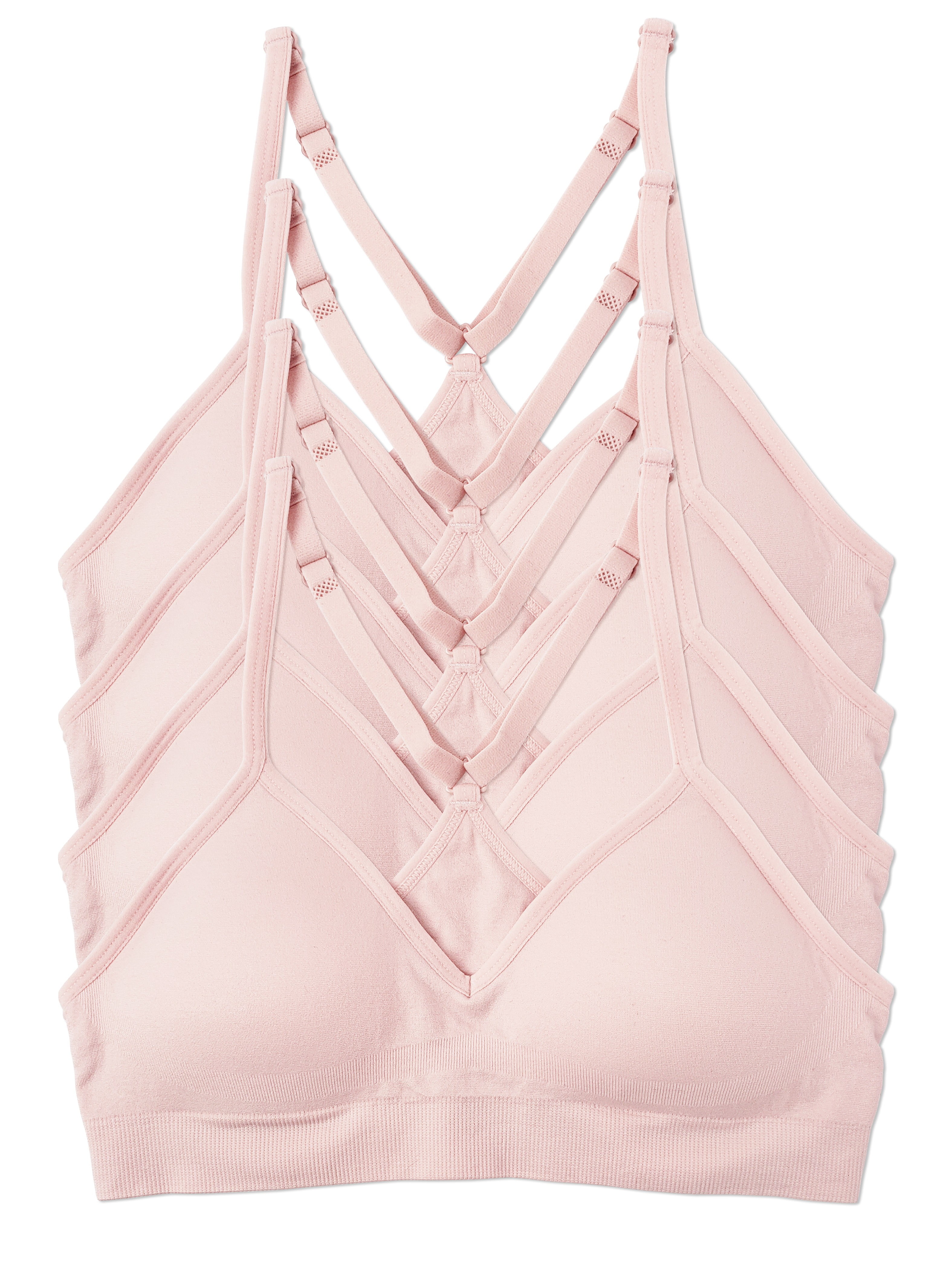 Kalon Women 4 Pack Racerback Sports Bra V Neck - Walmart.com