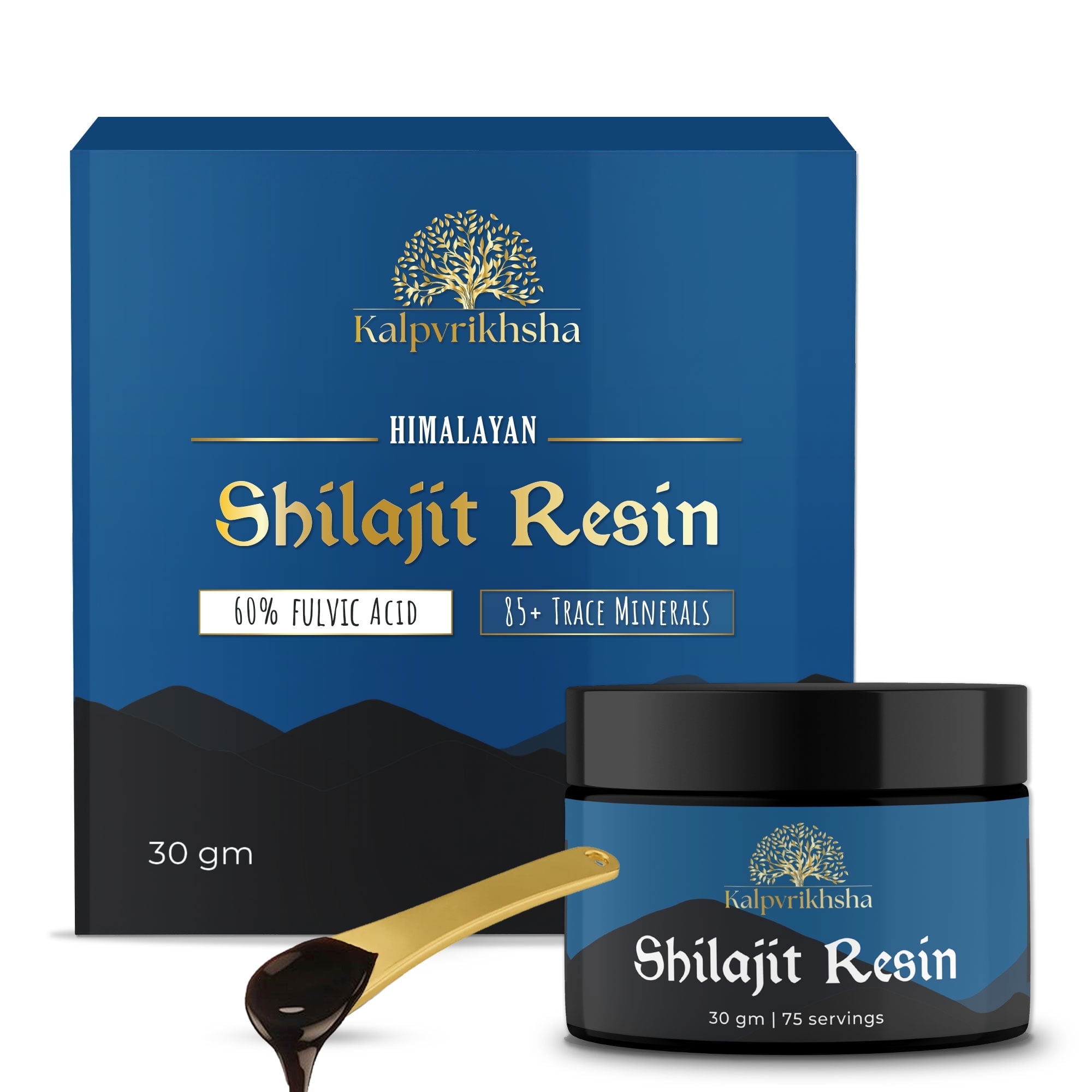 Kalpvrikhsha Pure Himalayan Shilajit Resin – 50g | High-Potency Fulvic ...