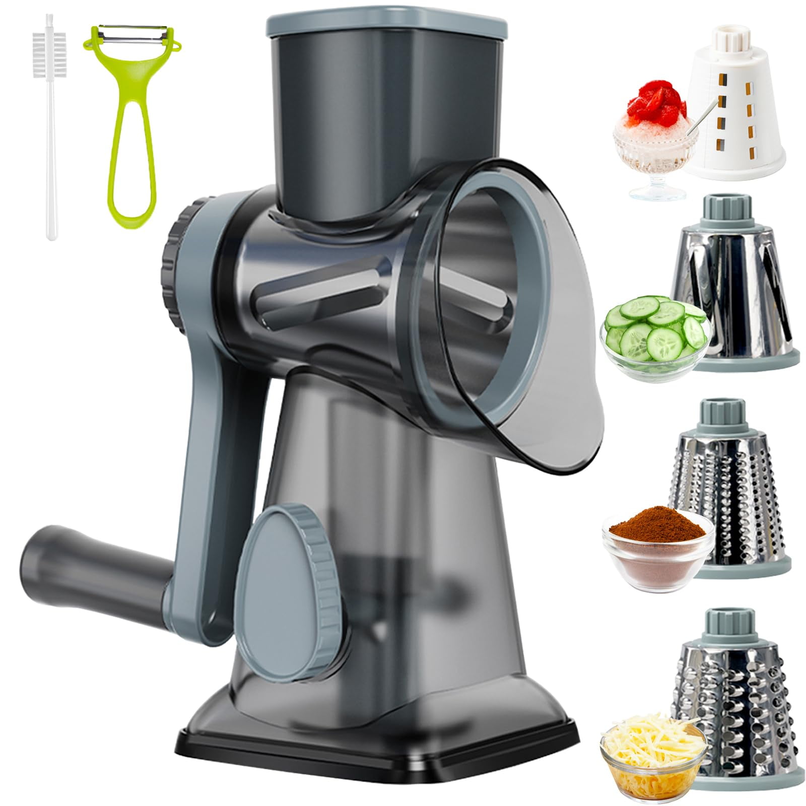 KalraMay Cheese Grater,Rotary Cheese Grater with Handle ...