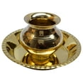 Kalsa Parai Puja Accessory Gifts Pooja Thali Om Gayatri Mantra Brass ...