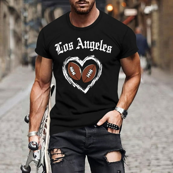 Kaluayu Football Shirts for Men Game Day Tshirt Football Team Fans Gift ...