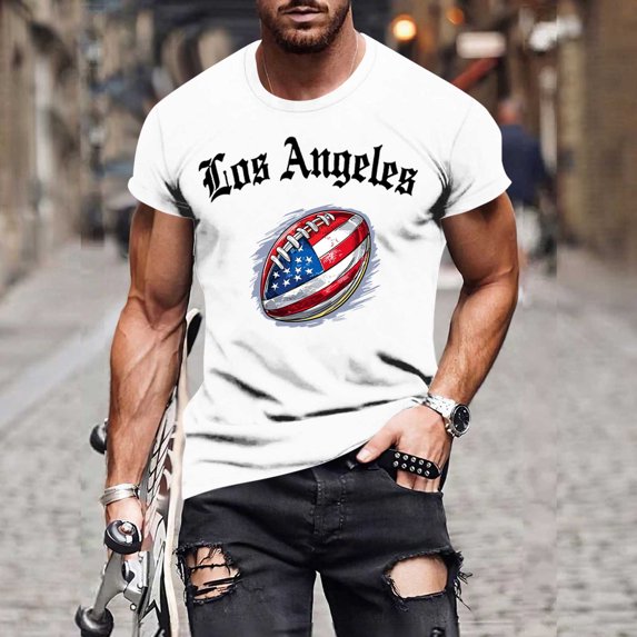 Kaluayu Football Shirts for Men Game Day Tshirt Football Team Fans Gift ...