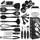 Kaluns 24-Pc Silicone Cooking Utensils Set, Apartment Essentials ...