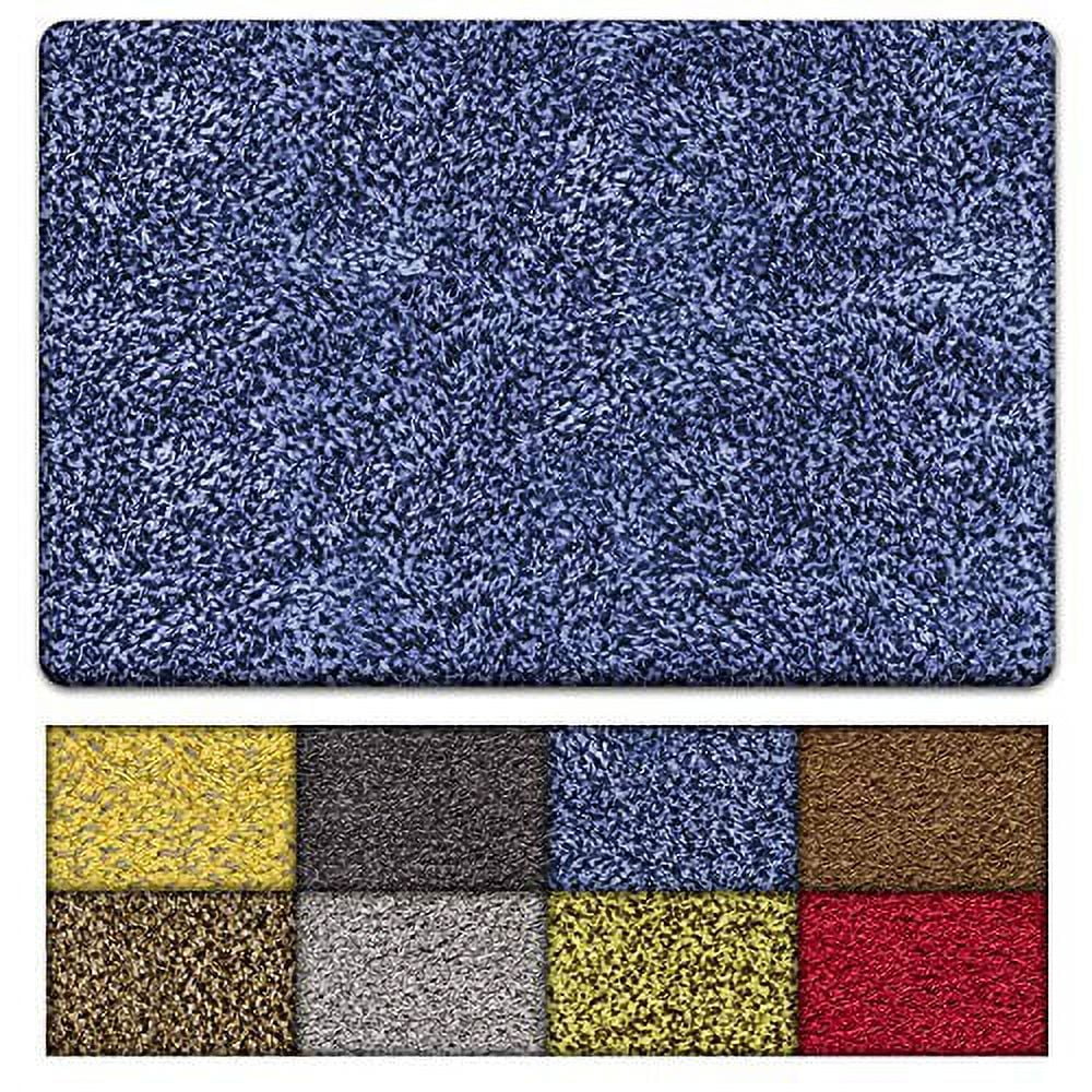 Kaluns Front Door Mat, Super Absorbent, Non Slip PVC Waterproof Backing ...