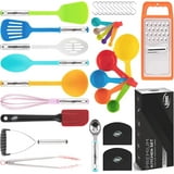 Kaluns 35 Pcs Kitchen Utensils Set - Nonstick Heat Resistant Nylon ...