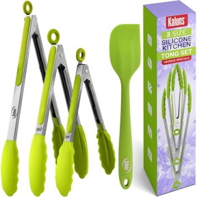 HUBERT® Purple Tongs Stainless Steel Tong with Silicone Handle - 12" L ...