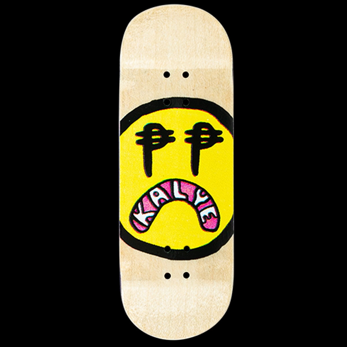 Kalye Decks Kalye Fingerboard Deck - OG Sad Face Nature, Urban - 33mm ...