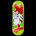 Kalye Decks Kalye Fingerboard Deck - White Rabbi Rural - 33mm - Walmart.com