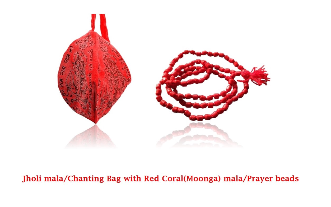 Kamada Combination of Jholi mala/Gaumukhi/chanting bag and exquisite ...