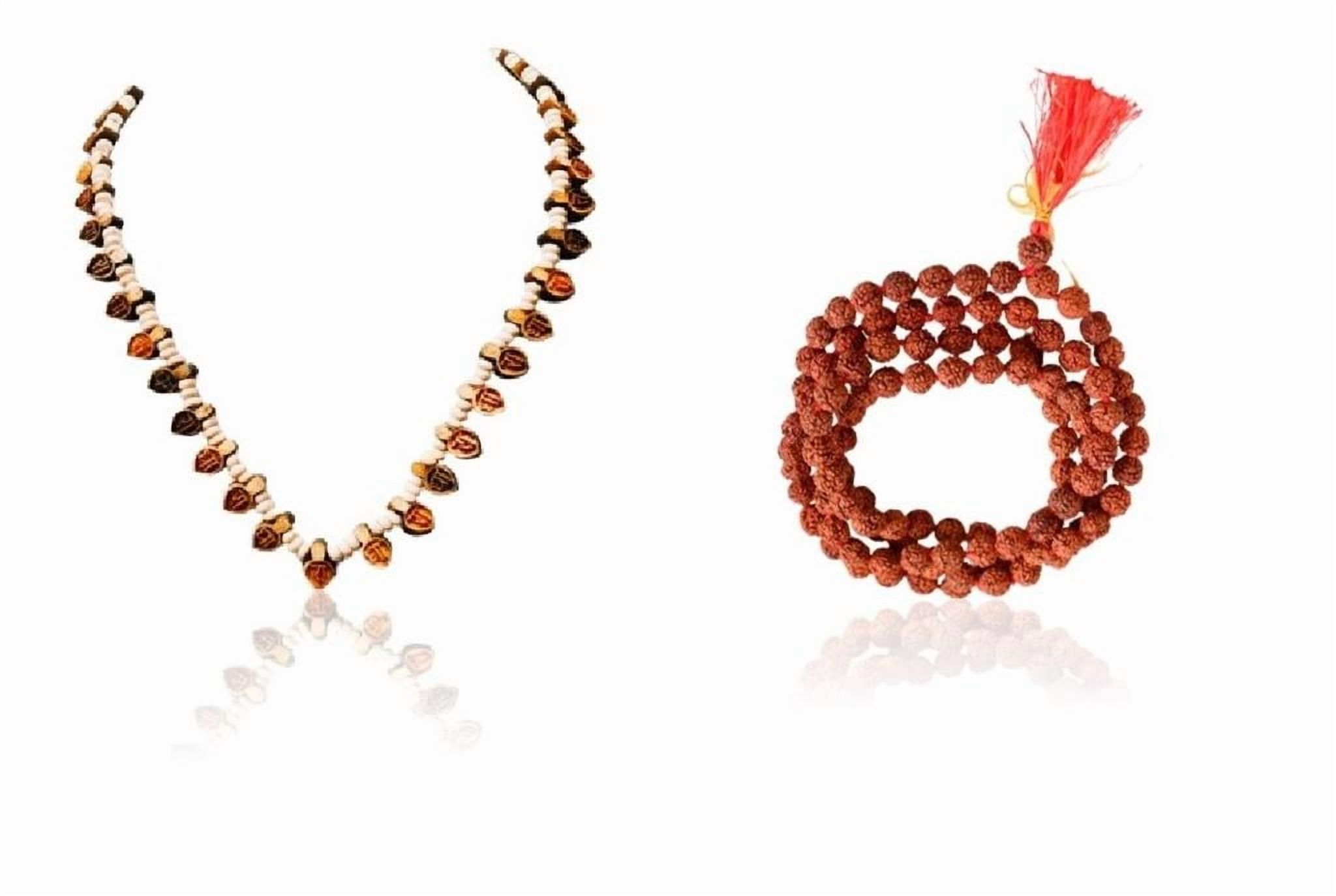 Kamada Combination of Shri radha 32 leaf Tulsi mala and exquisite ...