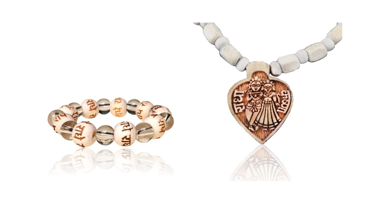 Kamada Combination of Shri radha crystal Bracelet and exquisite radha ...