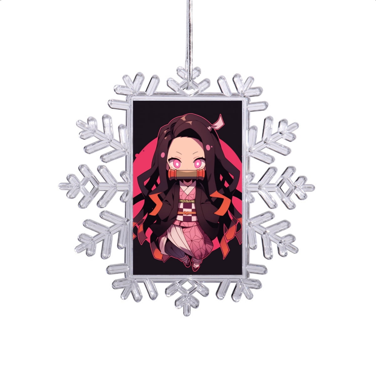 Kamado Nezuko Anime Snowflake Pendants Christmas Tree Ornaments ...