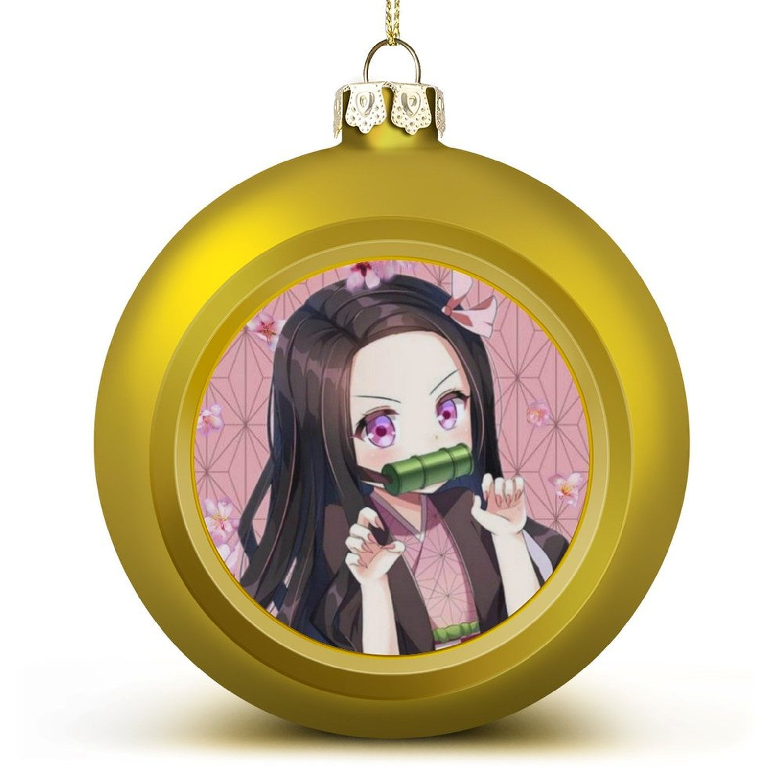 Kamado Nezuko Christmas Balls Decorative Matte Xmas Ornaments Christmas ...