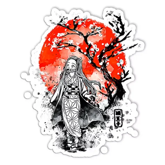 Kamado Nezuko Demon Slayer Kimetsu No Yaiba Sticker Phone Decal Water ...