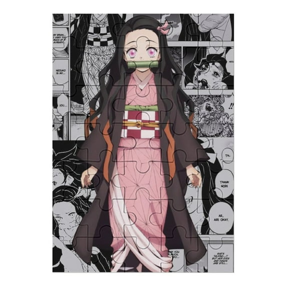 Kamado Nezuko Jigsaw Puzzle, Wood Puzzles Adult, 35 PCS Jigsaw Puzzle ...