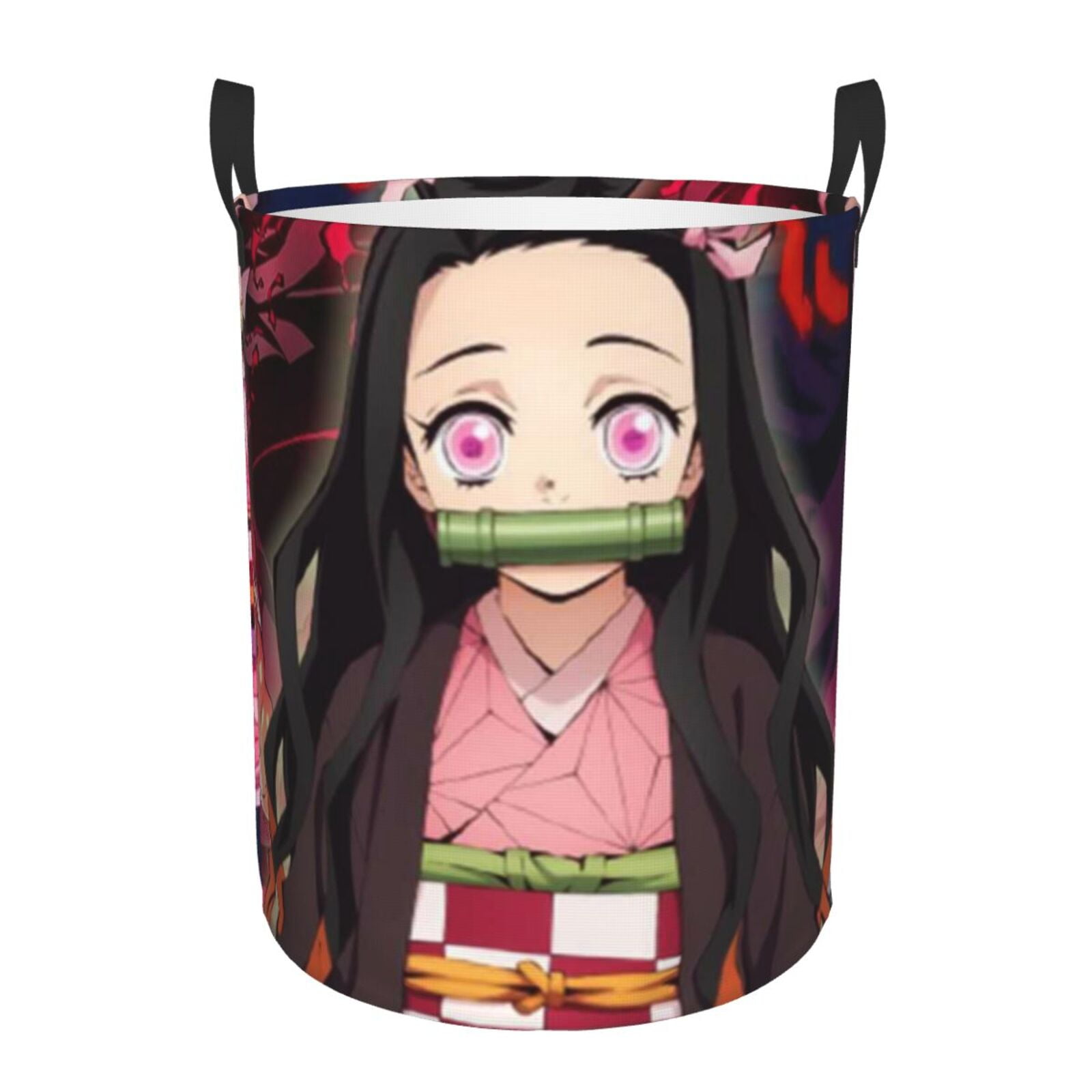 Kamado Nezuko Laundry Basket Circular Laundry Hamper Dirty Clothes ...
