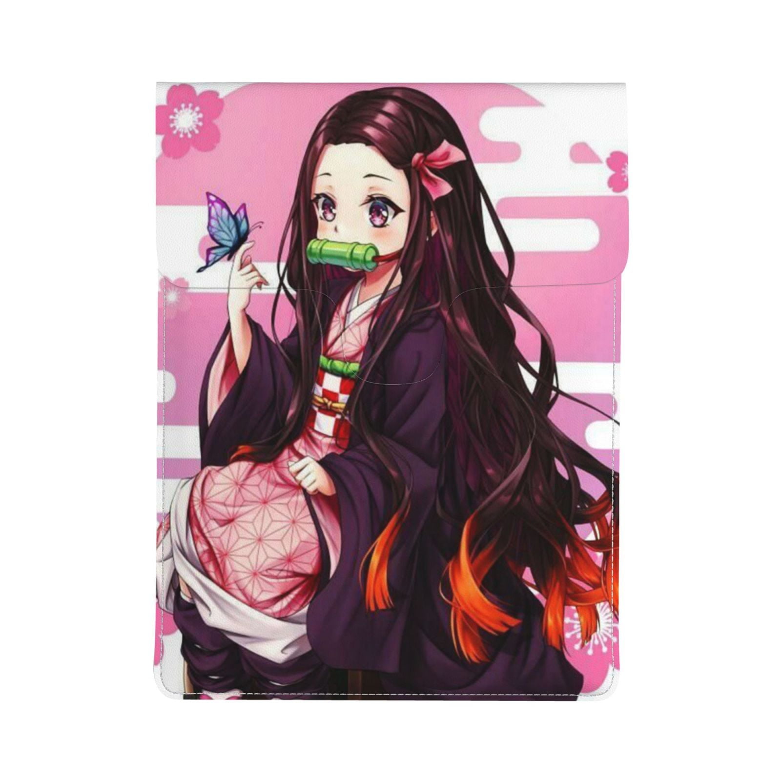 Kamado Nezuko Leather Laptop Sleeve Case Slim Waterproof Protective ...