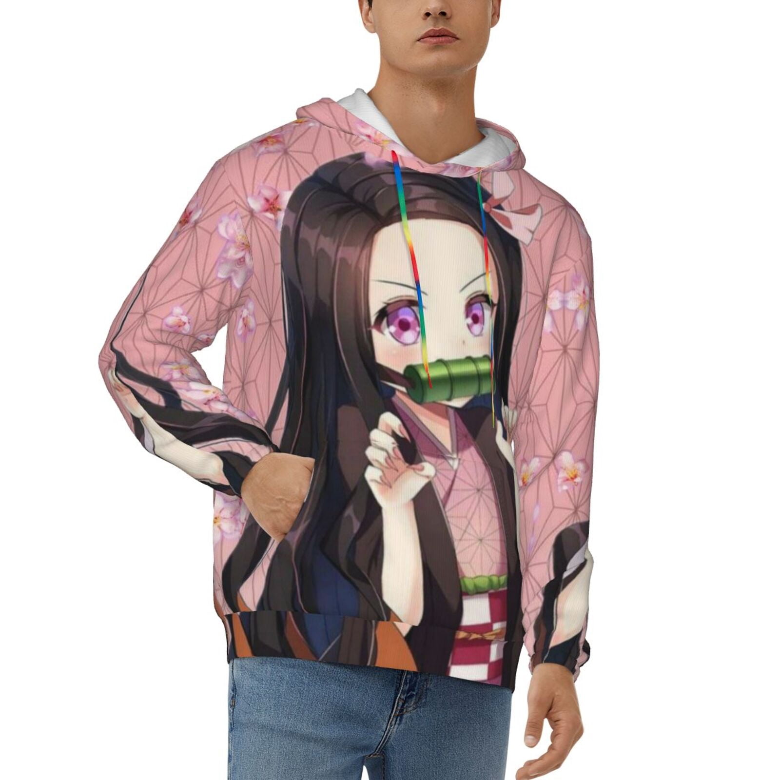 Kamado Nezuko Mens Active Sweatshirts Cozy Hoodie 3d Graphic Sweater ...