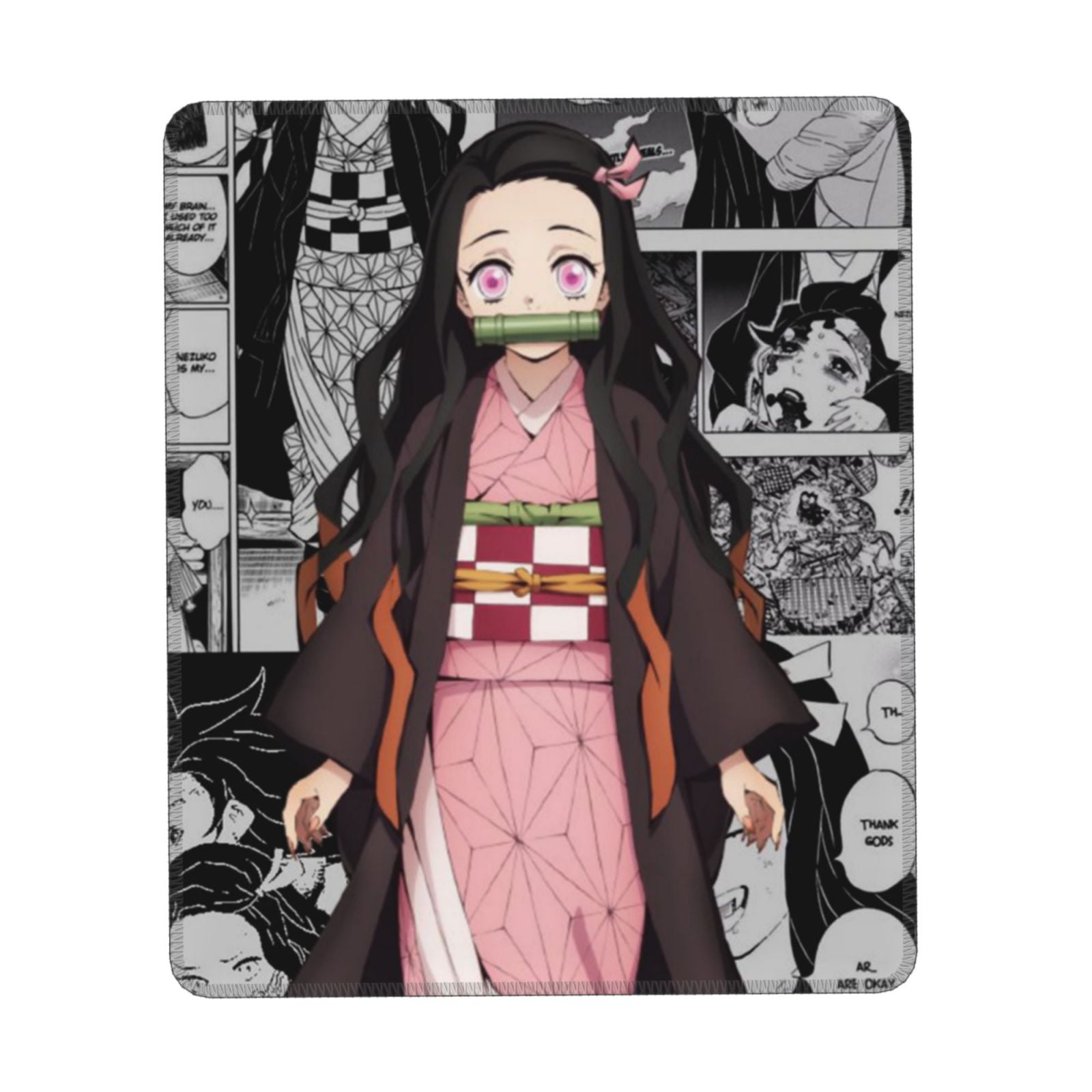 Kamado Nezuko Mouse Pad 7 X 8.6 In Non-Slip Keyboard Mat Rubber Base ...