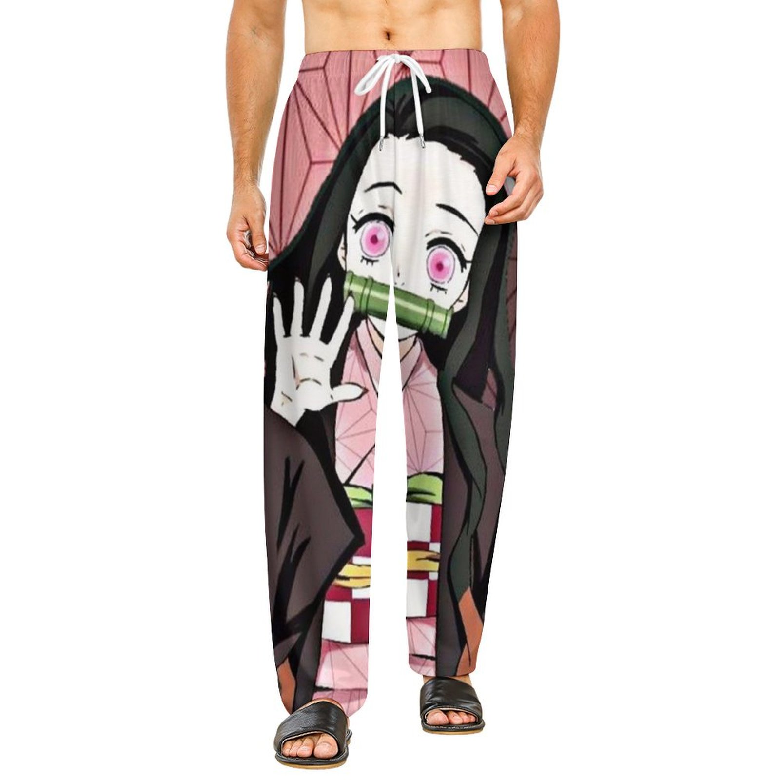 Kamado Nezuko Pajamas Pants 3D Printing Wide Leg PJ Pant Loungewear ...