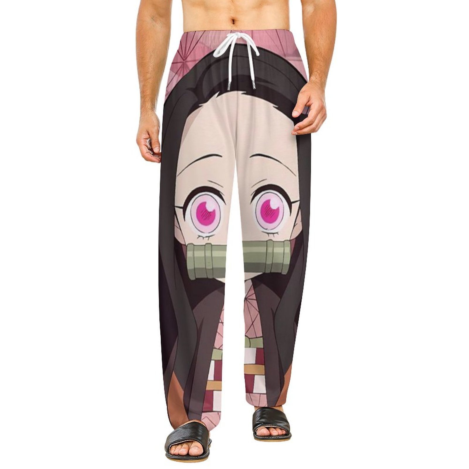 Kamado Nezuko Pajamas Pants 3D Printing Wide Leg PJ Pant Loungewear ...