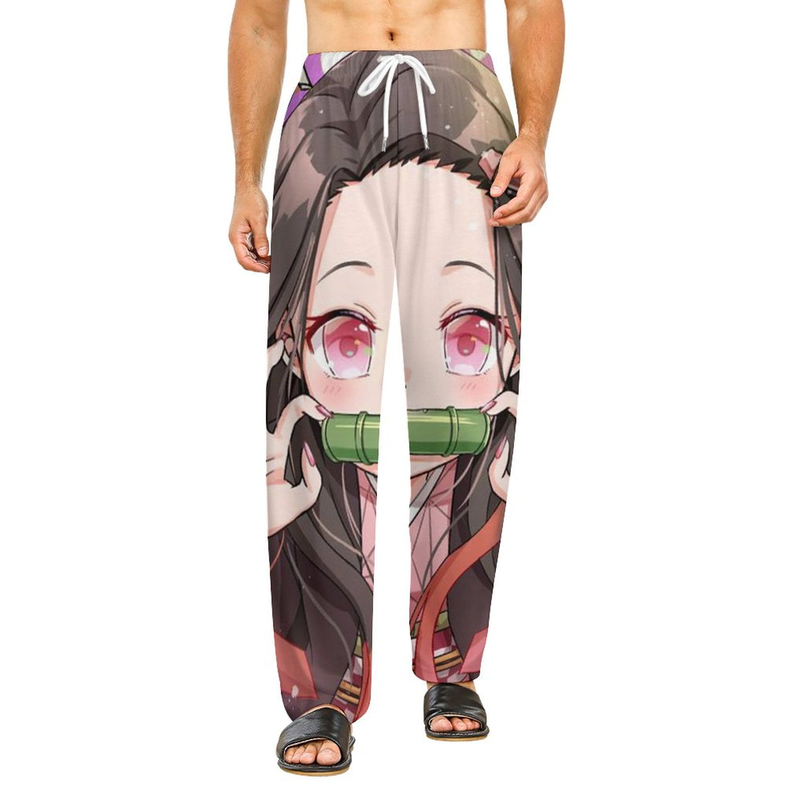 Kamado Nezuko Pajamas Pants 3D Printing Wide Leg PJ Pant Loungewear ...