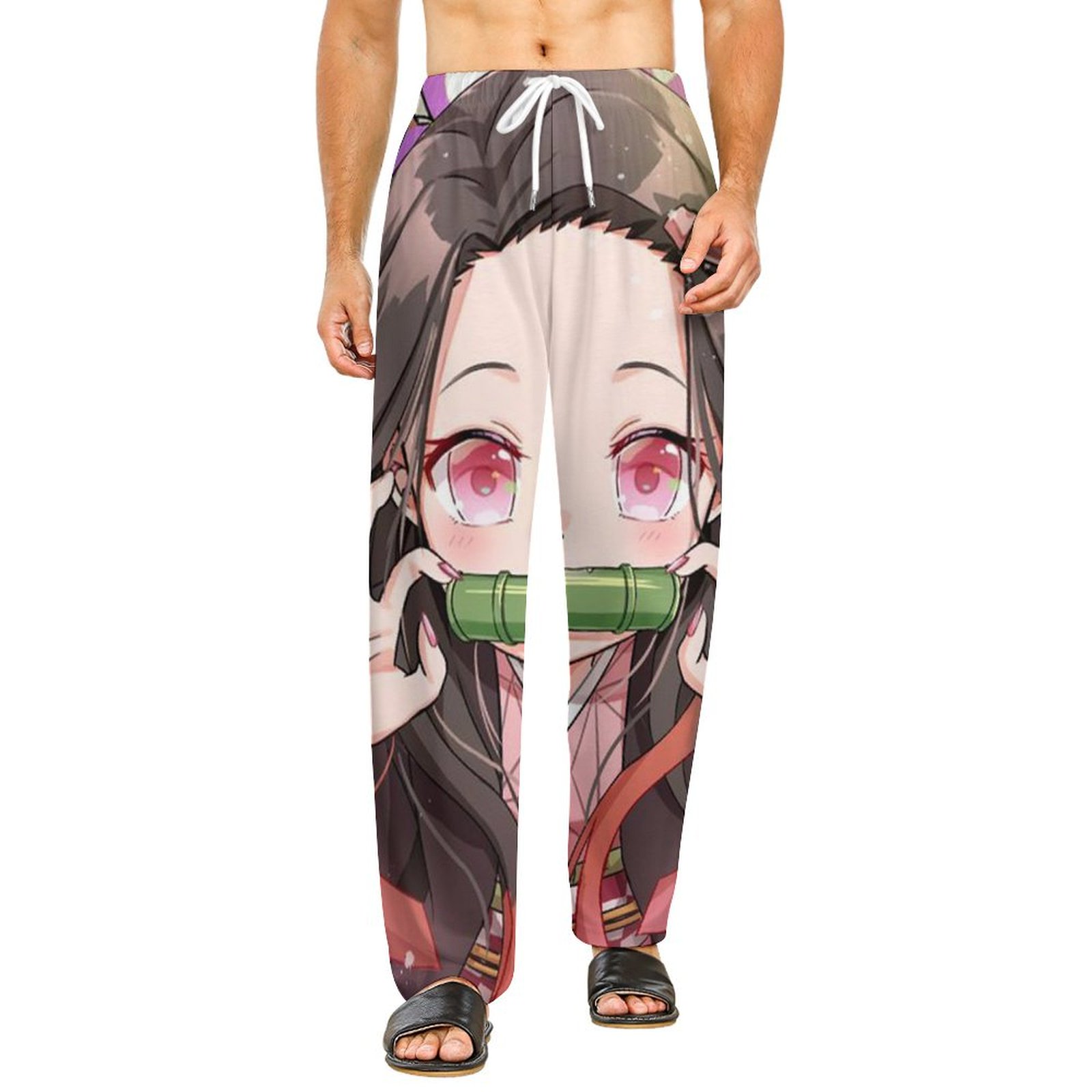 Kamado Nezuko Pajamas Pants 3D Printing Wide Leg PJ Pant Loungewear ...