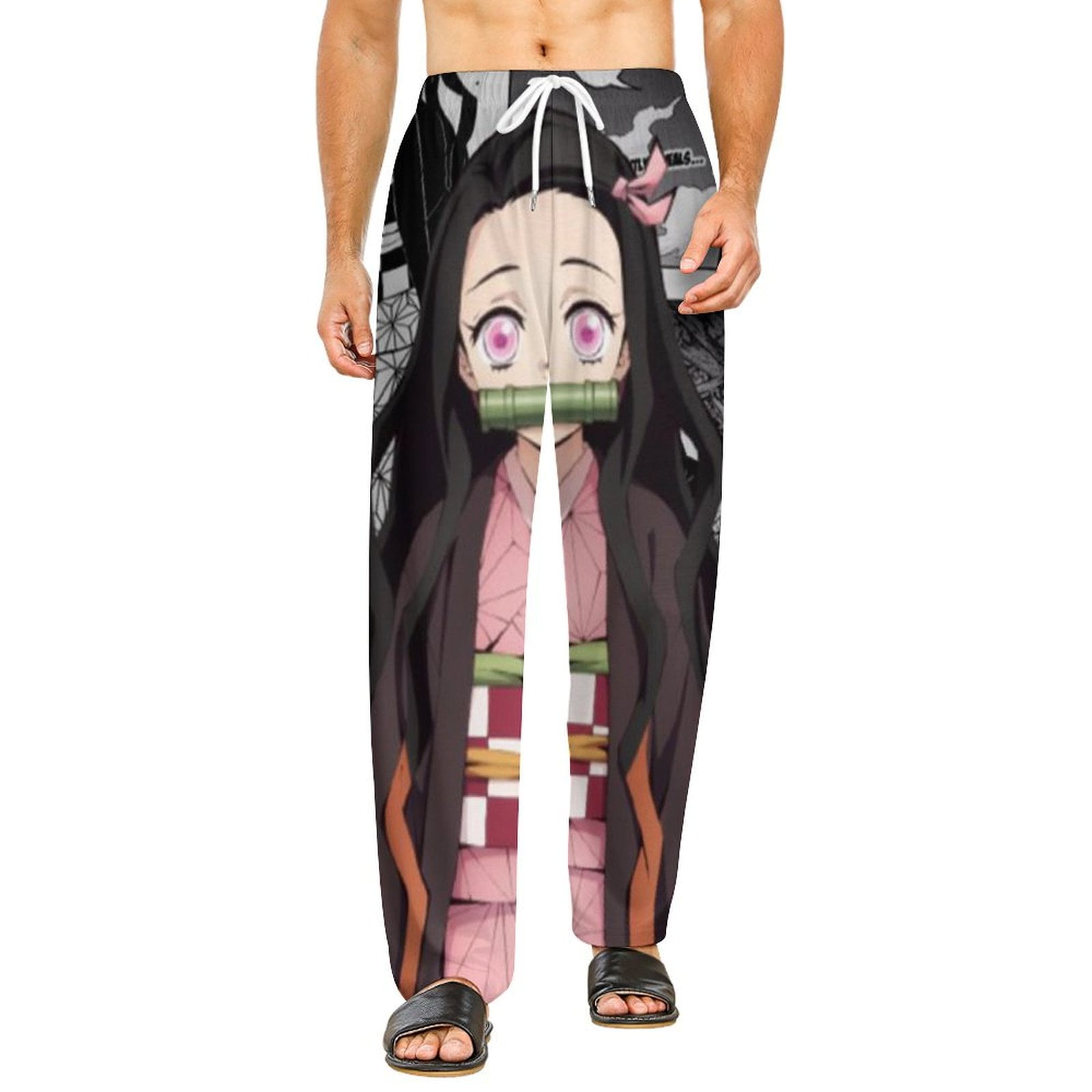 Kamado Nezuko Pajamas Pants 3D Printing Wide Leg PJ Pant Loungewear ...