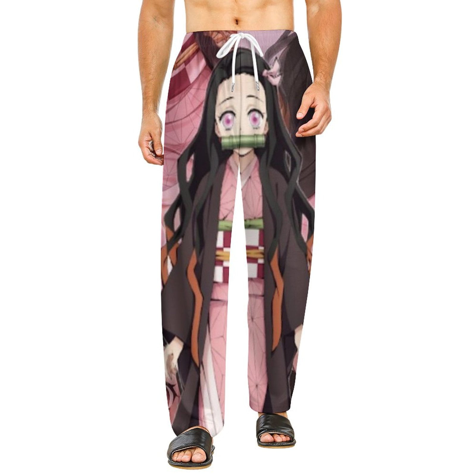 Kamado Nezuko Pajamas Pants 3D Printing Wide Leg PJ Pant Loungewear ...