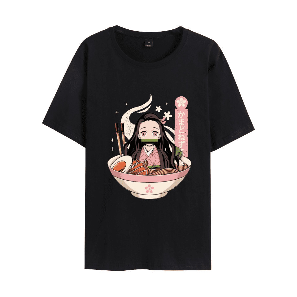 Kamado Nezuko T-shirt boys and girls crew neck summer casual clothes ...