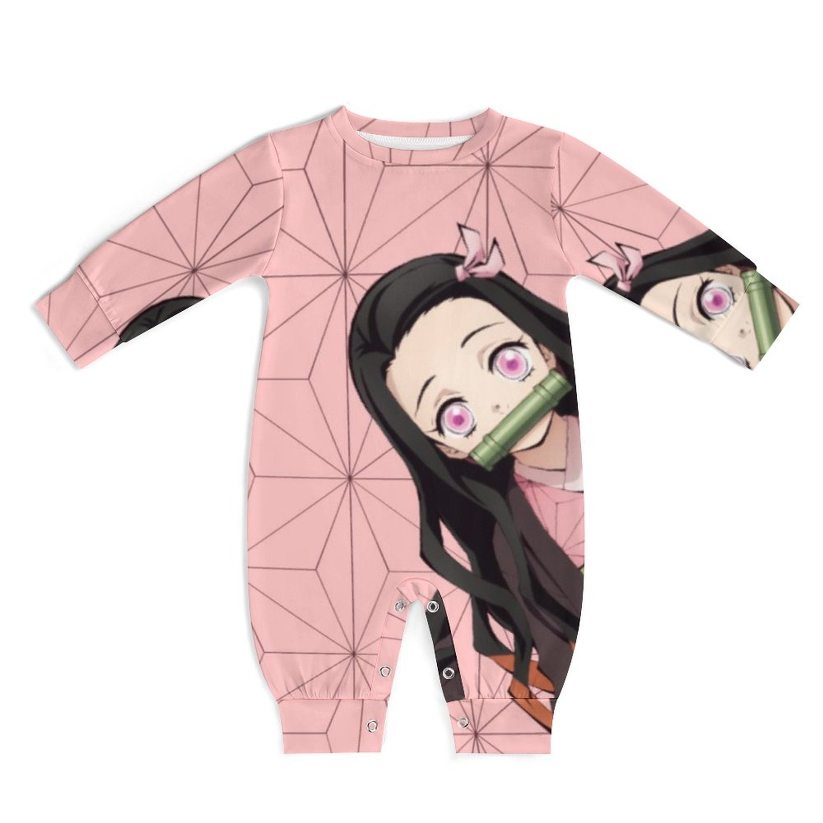 Kamado Nezuko Unisex Baby Boy Girl Rompers Long Sleeve Infant Jumpsuits ...