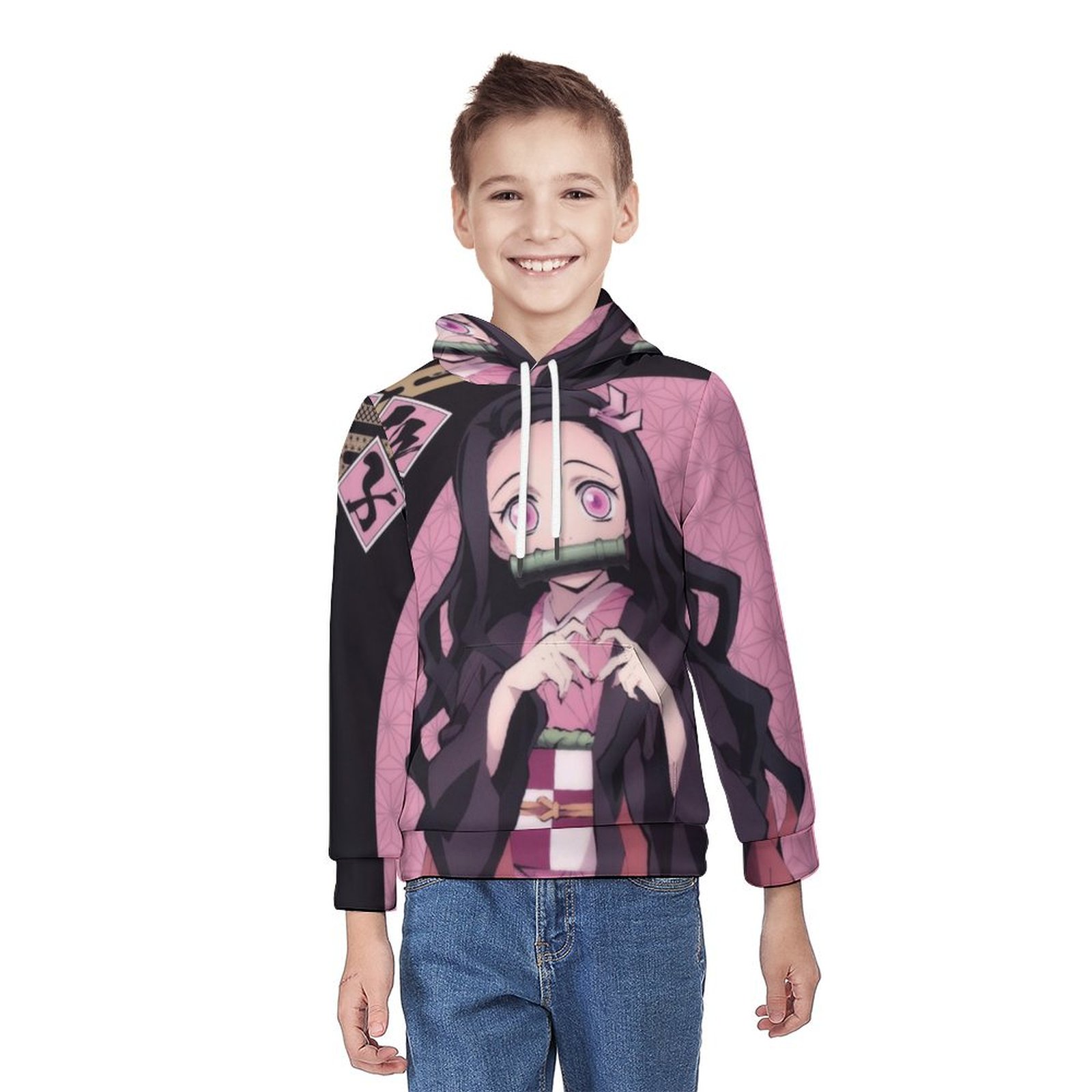 Kamado Nezuko Youth Hoodies Boys Girls 3D Printed Sweatshirt Fall ...