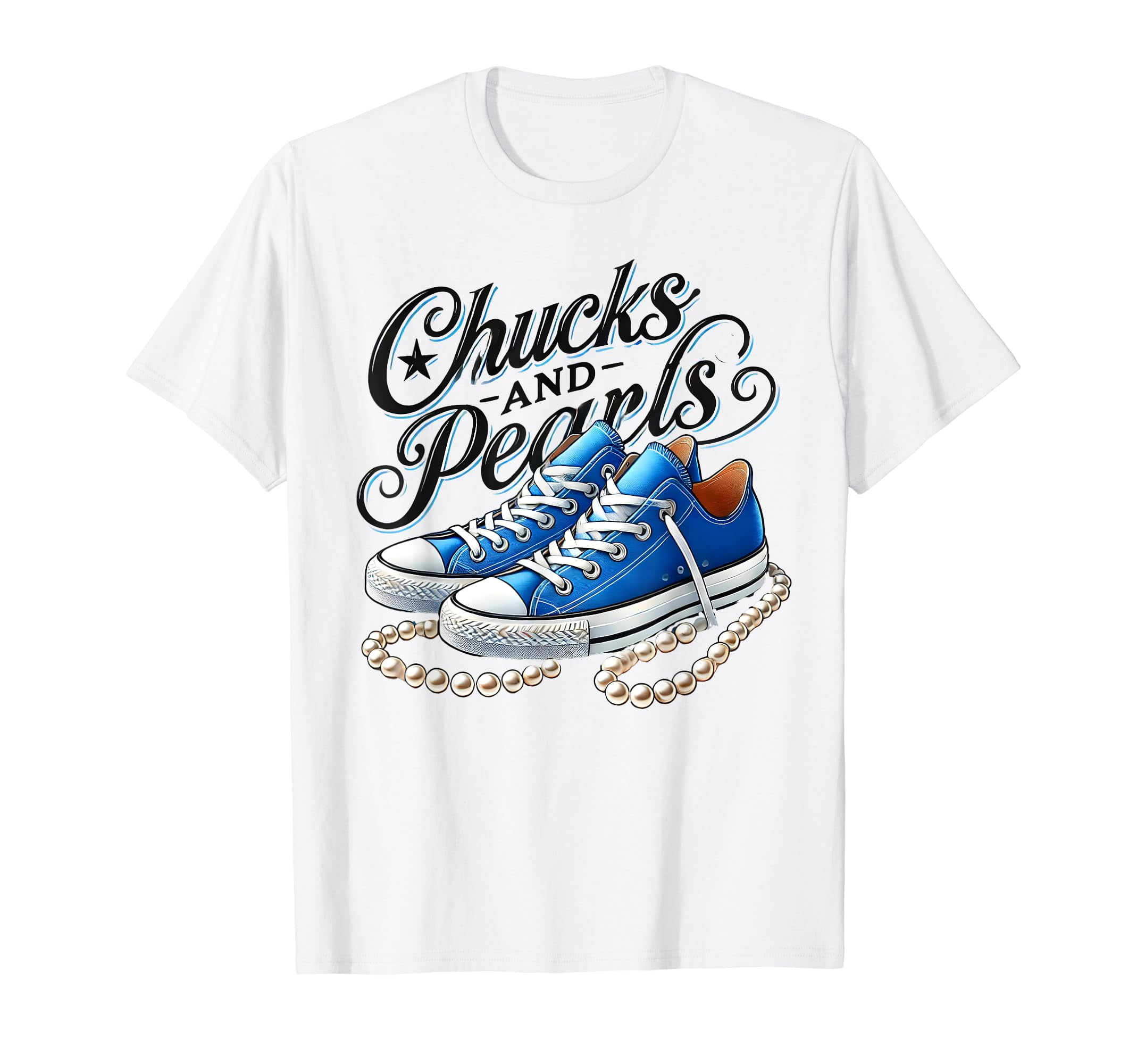 Kamala 2024 Chucks and Pearls T-Shirt - Walmart.com