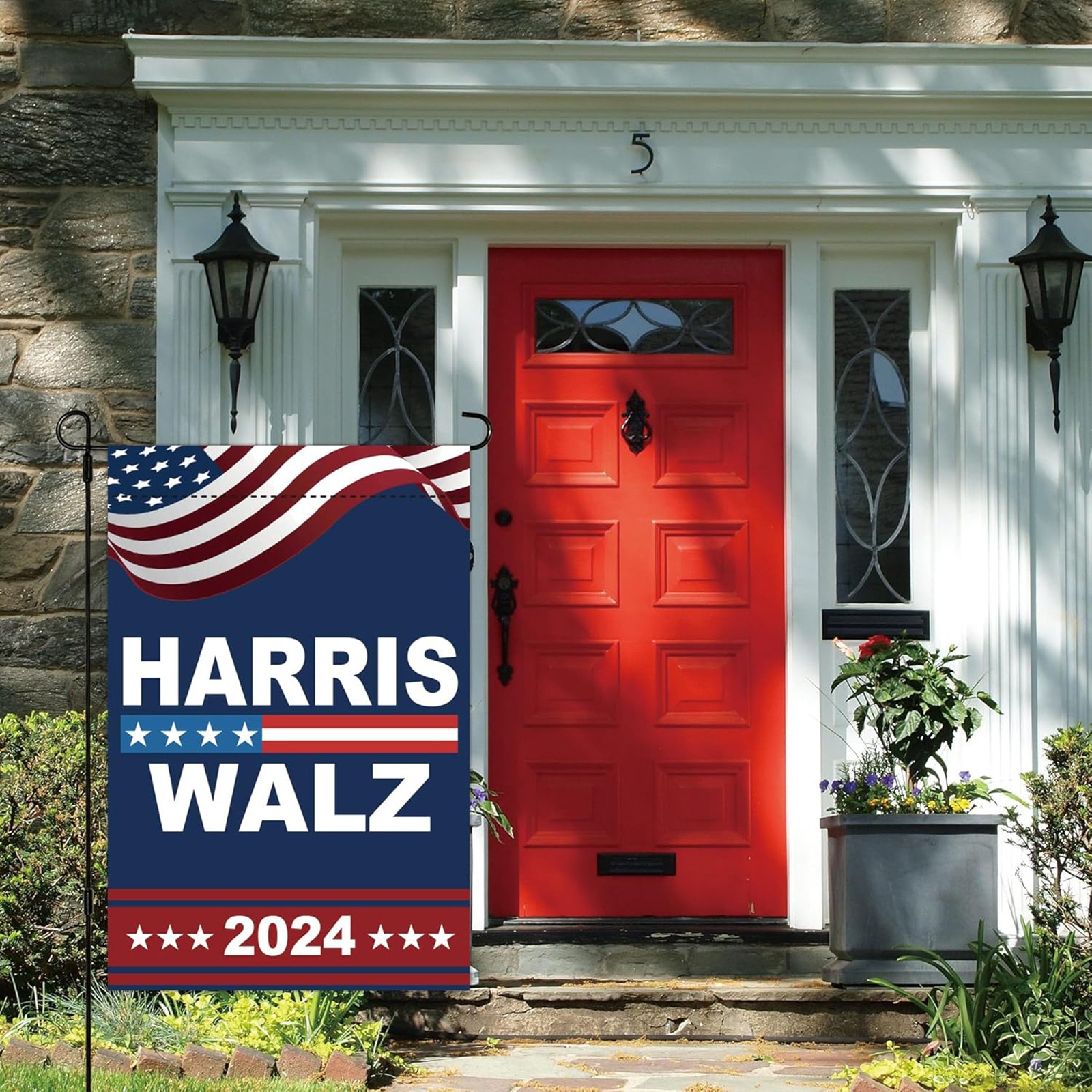 Kamala 2024 Flag Kamala Walz 2024 Garden Flag 12 X 18 Inch Double Funny ...