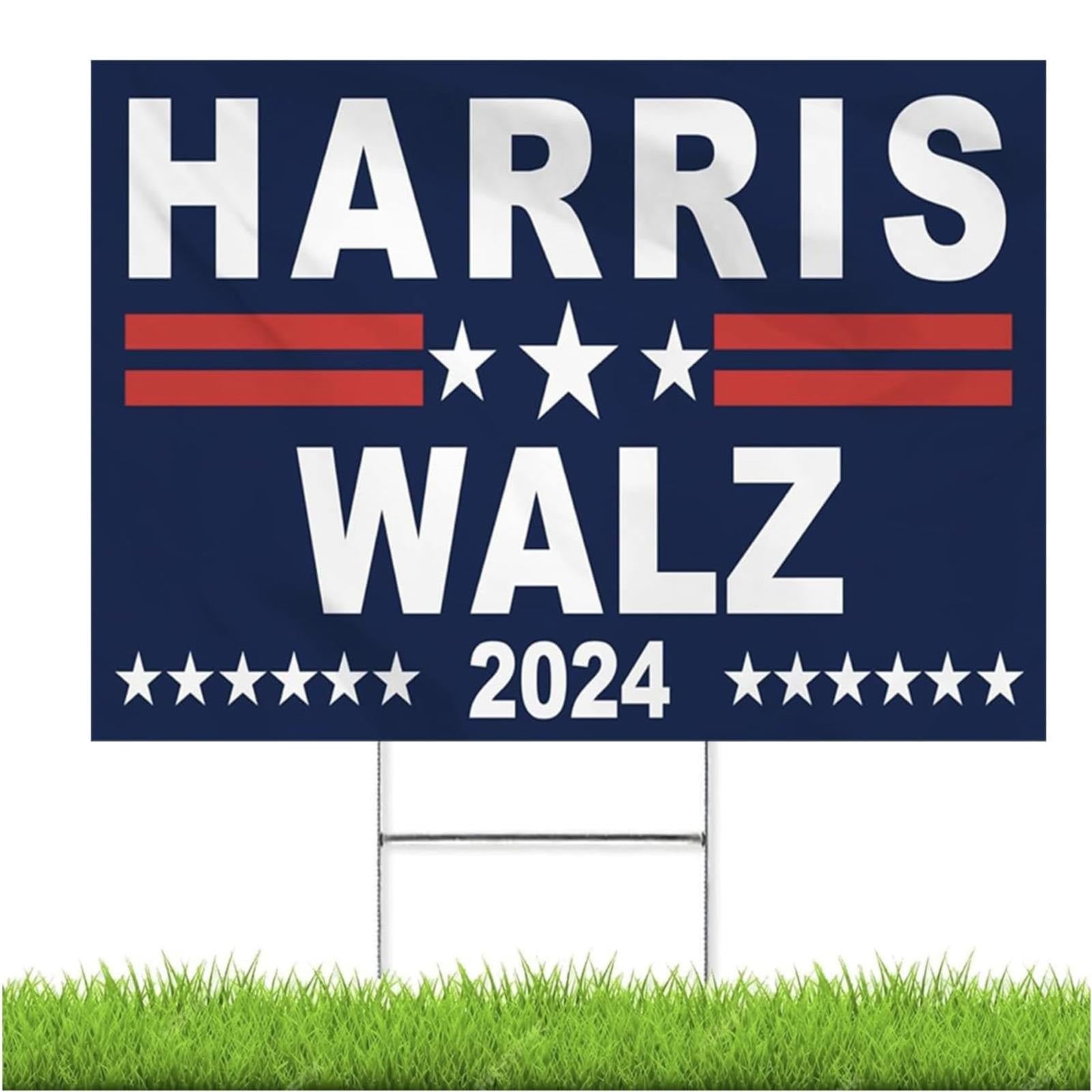 Harris-Walz-2024-Yard-Sign-Kamala-Tim-Waltz-President-Vote-Lawn-Sign ...