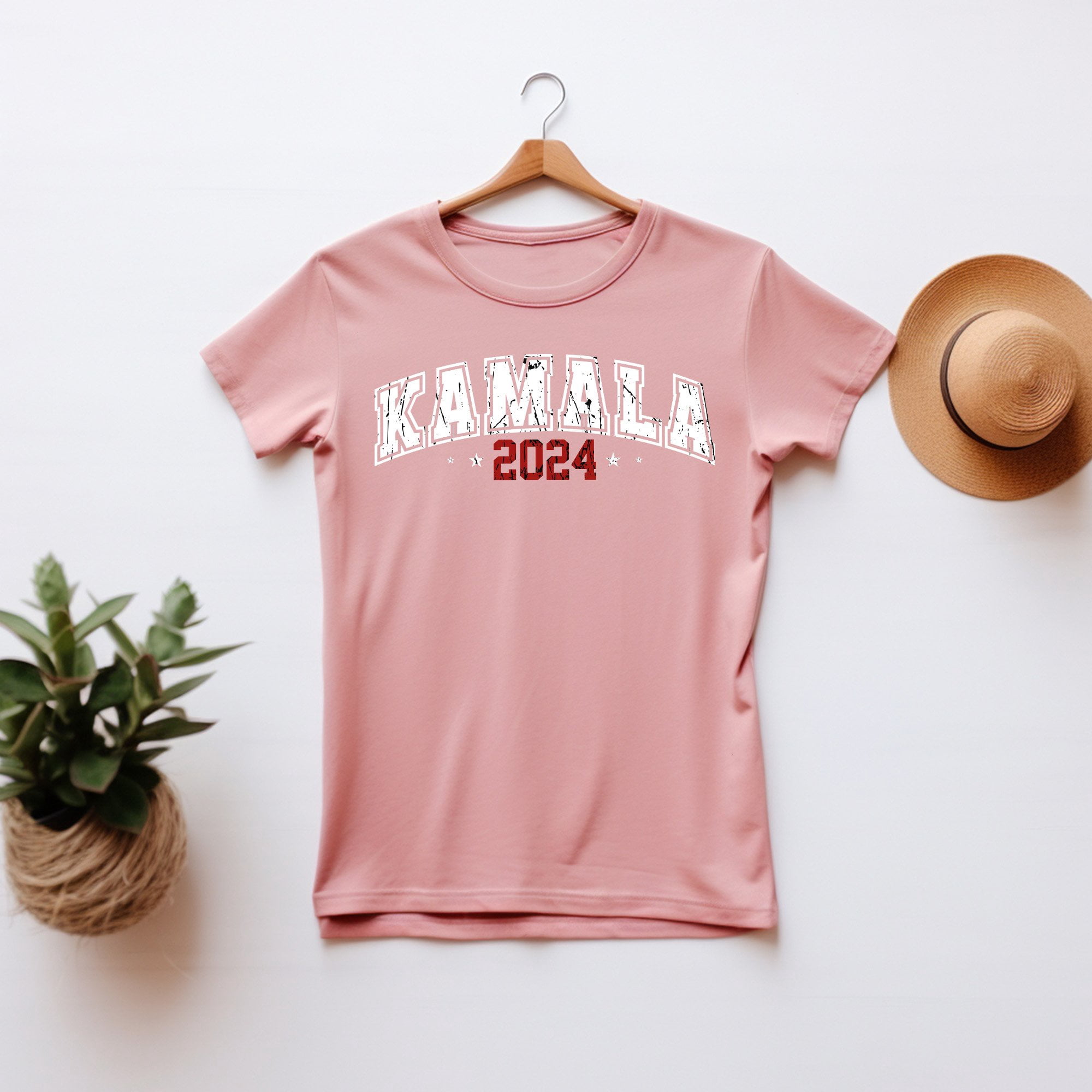 Kamala 2024 Vintage Unisex Adult Cotton Crew Neck T-Shirt - Walmart.com