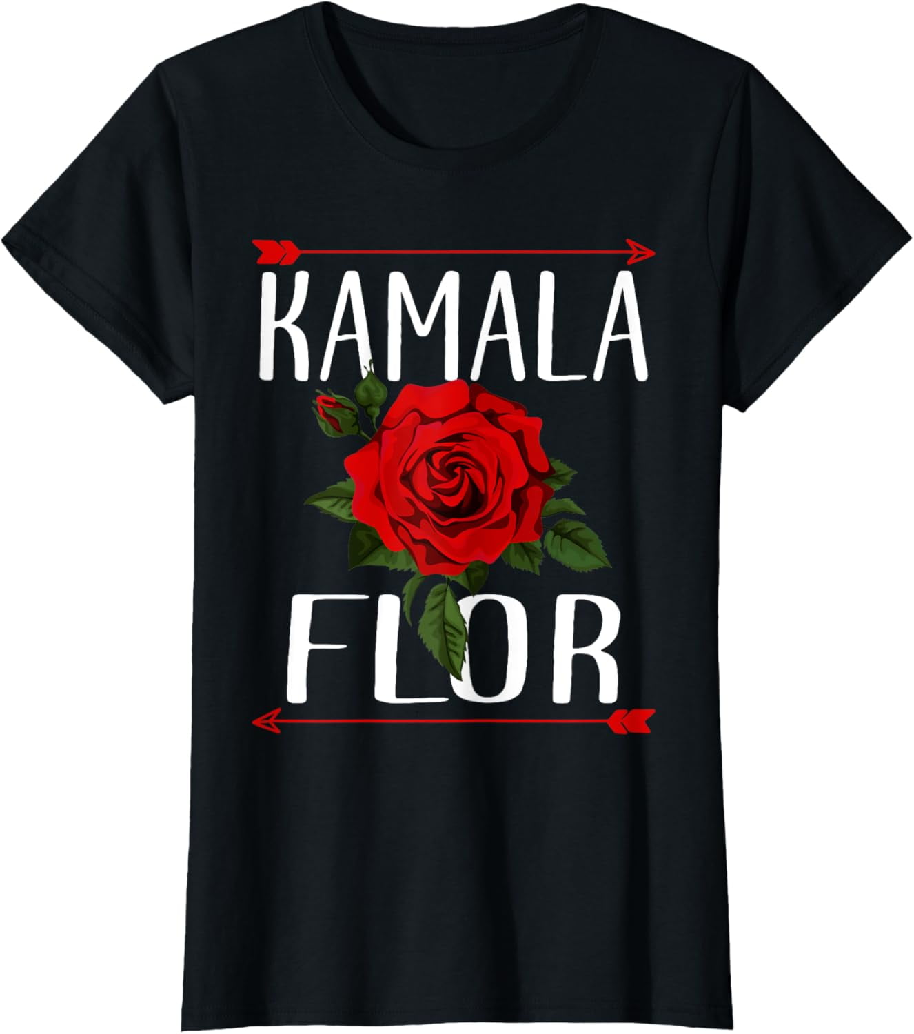 Kamala Flor Roses 2024 I'm With Her Funny Creative Graphic T-Shirt ...