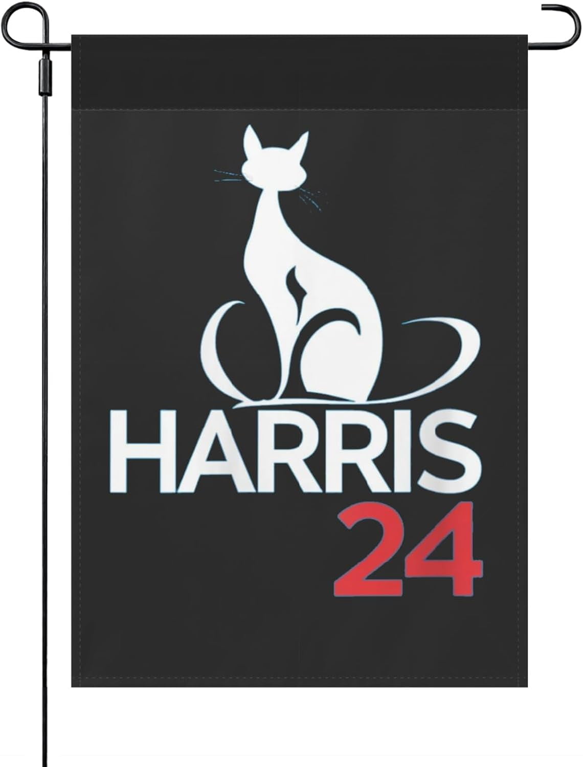 Kamala Funny Cat 2024 President Kamala-Harris Ms. Cat Garden Flags ...