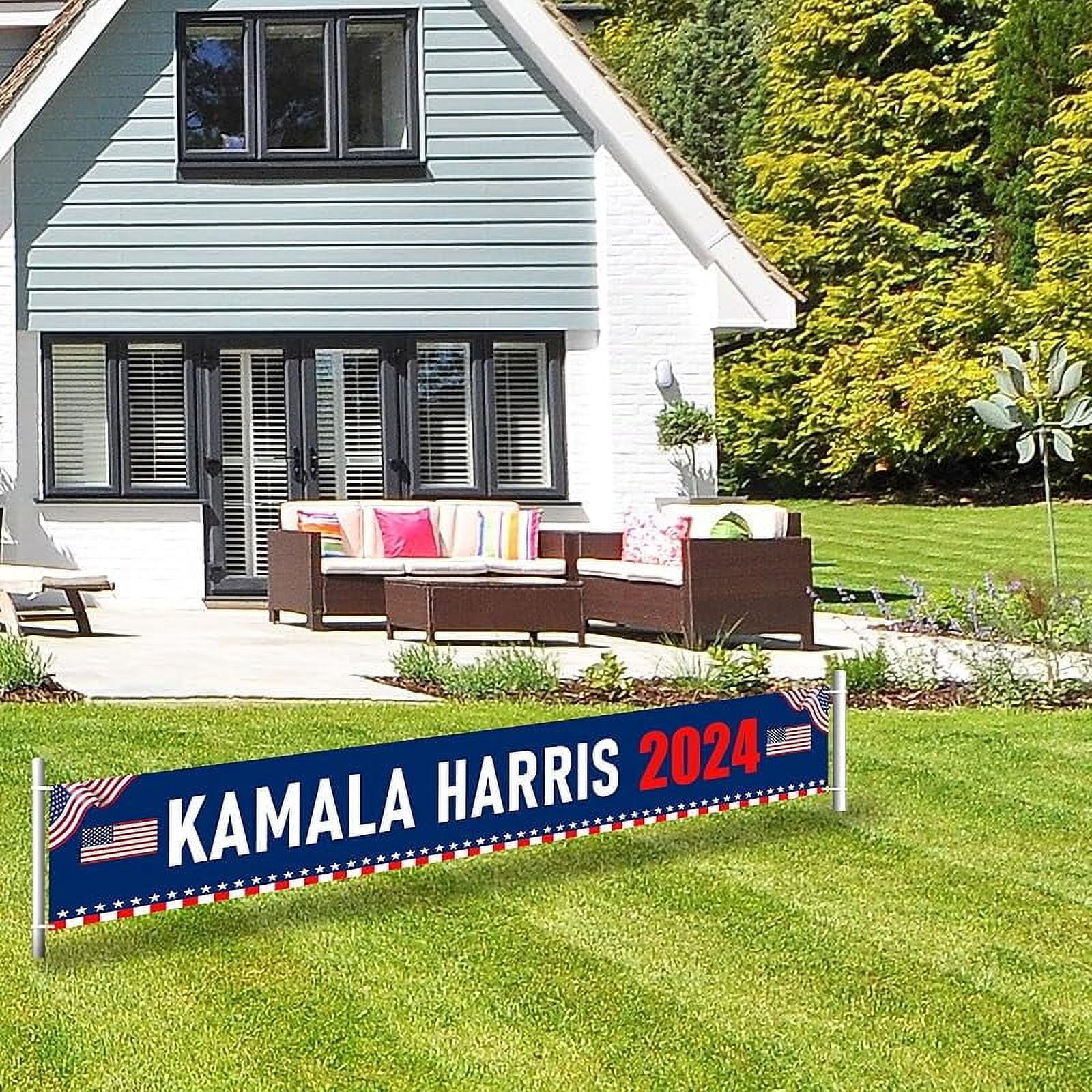 Kamala Harr-is 2024 Banner,Kamala Harris For President 2024 Flag Large ...