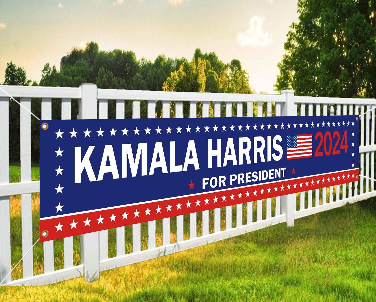Kamala Harris 2024 Banner, Kamala Harris 2024 Banner Blue Kamala Harris ...